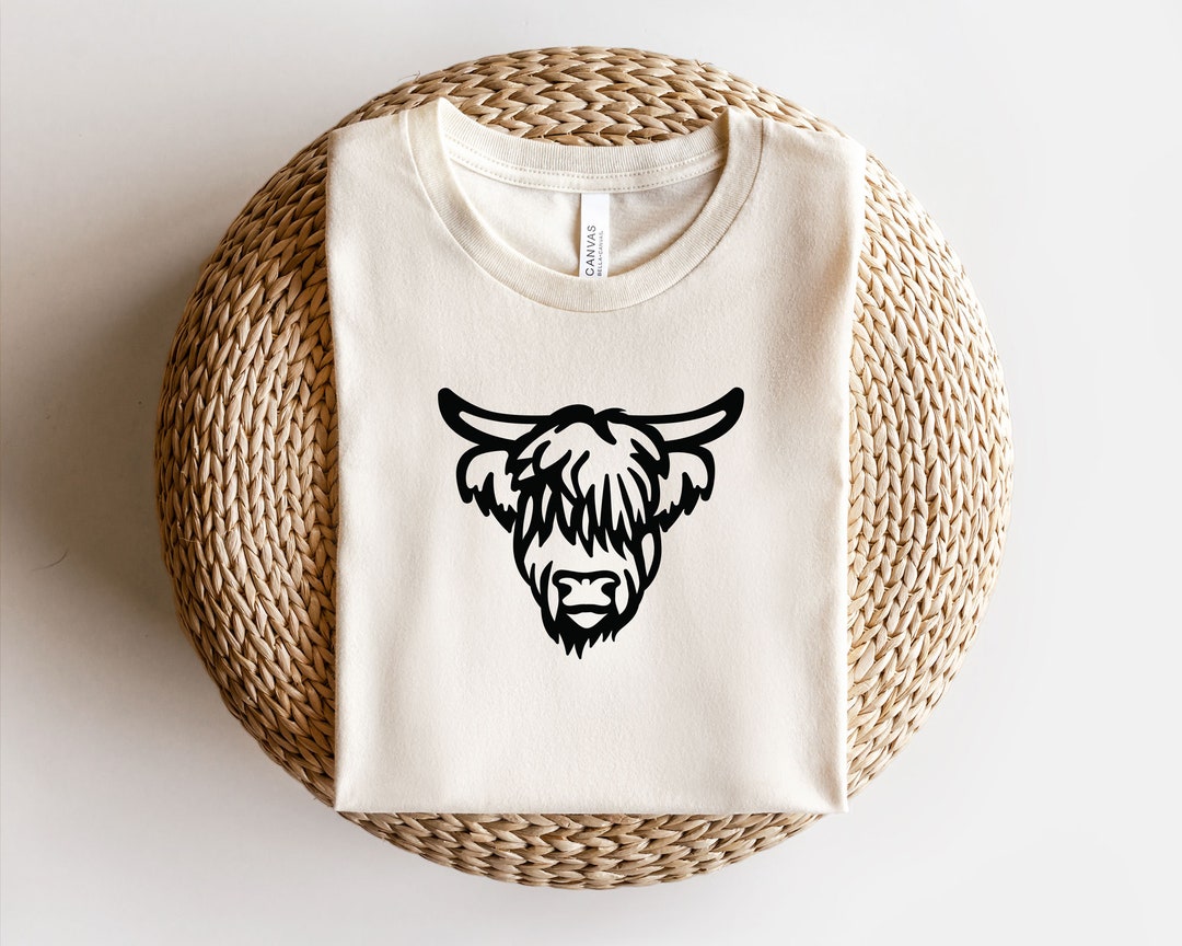 Highland Cow SVG Bull Svg Bull Head Digital Download, Heifer Svg Farm ...