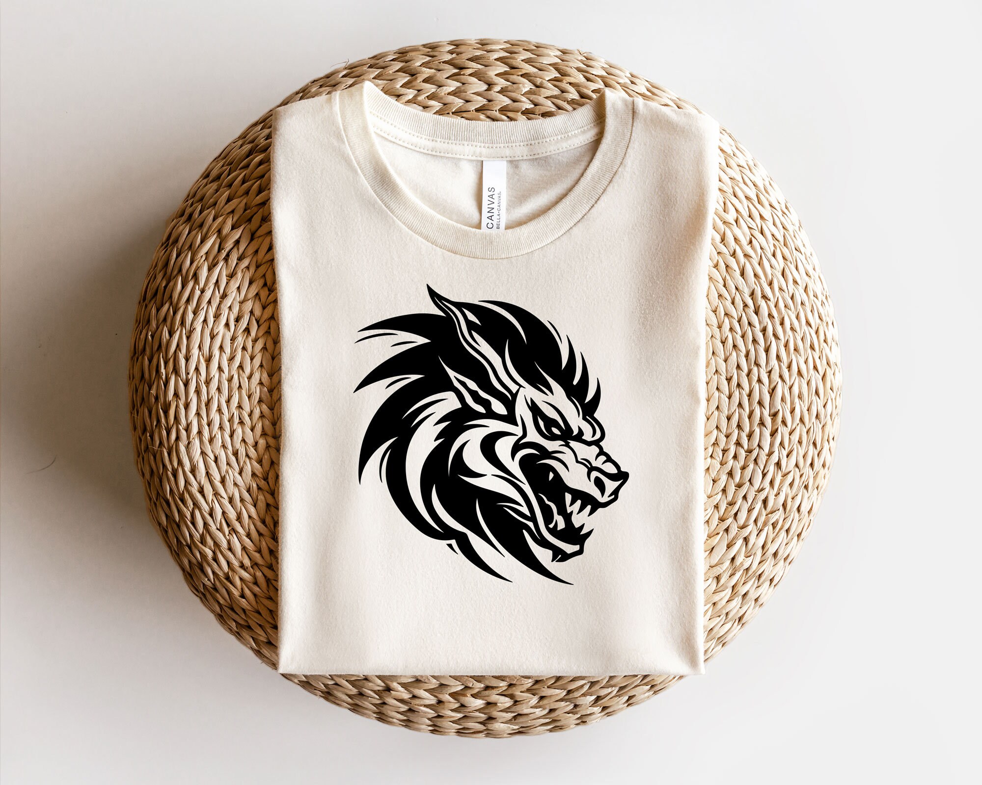 Dragon Face SVG: Mythical Animal Stencil, Cricut Silhouette (digital ...