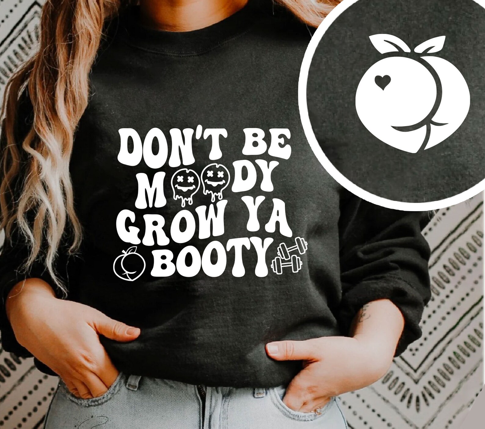 Grow Ya Booty SVG: Funny Workout Motivational Design (digital Download ...