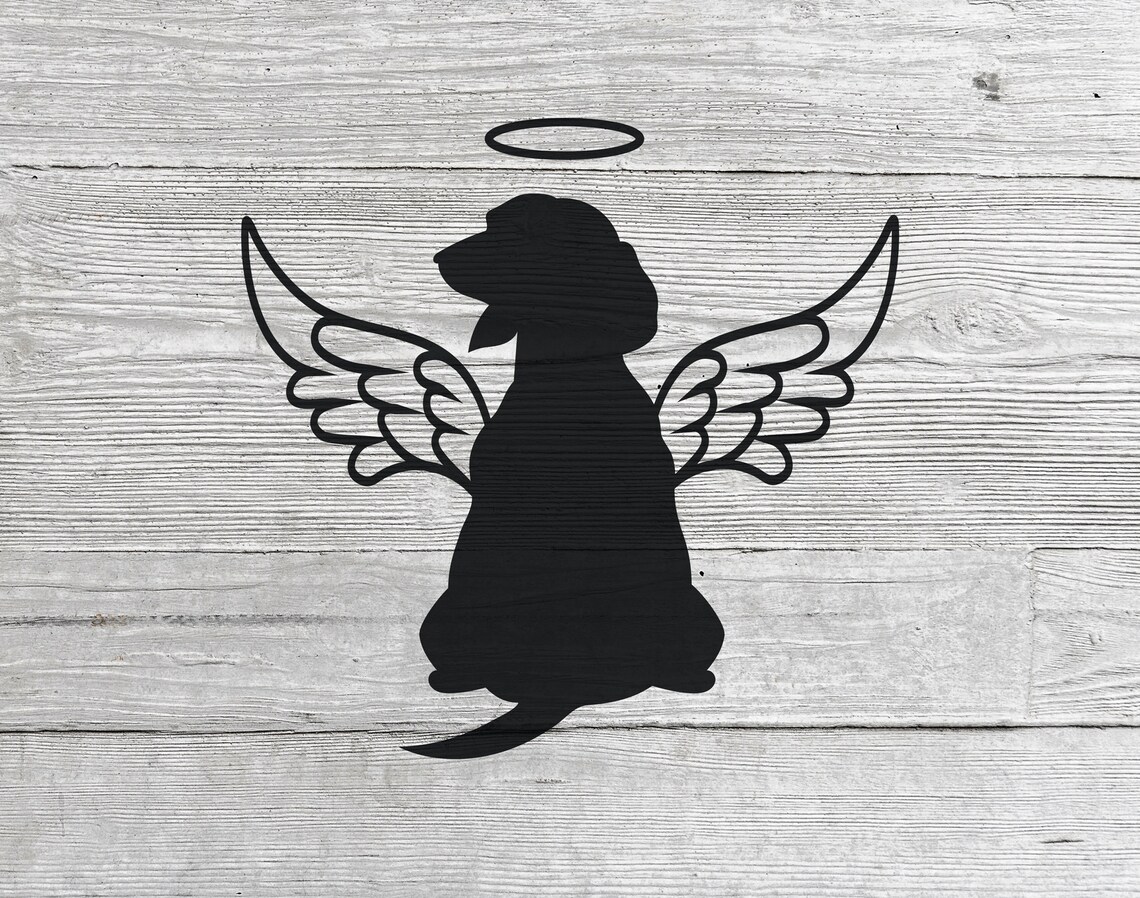 Dog Memorial SVG Dog Loss SVG File for Cricut Angel Wings - Etsy