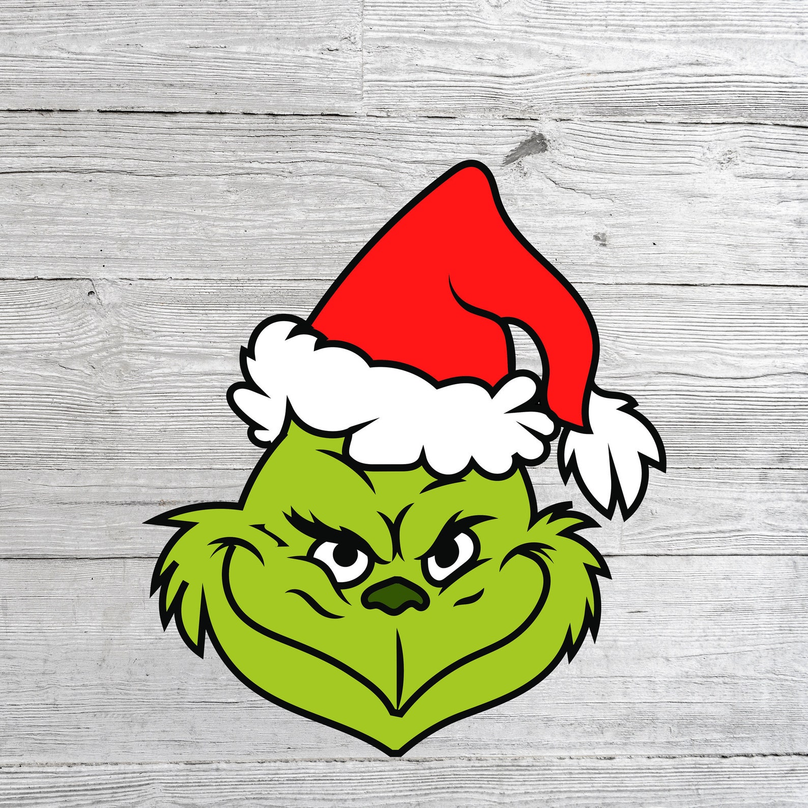 Grinch Face Svg Layered Grinch File For Cricut Digital Etsy