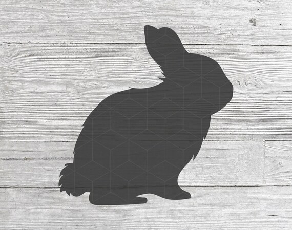 Easter Bunny SVG Rabbit Silhouette Easter SVG DIY Bunny | Etsy