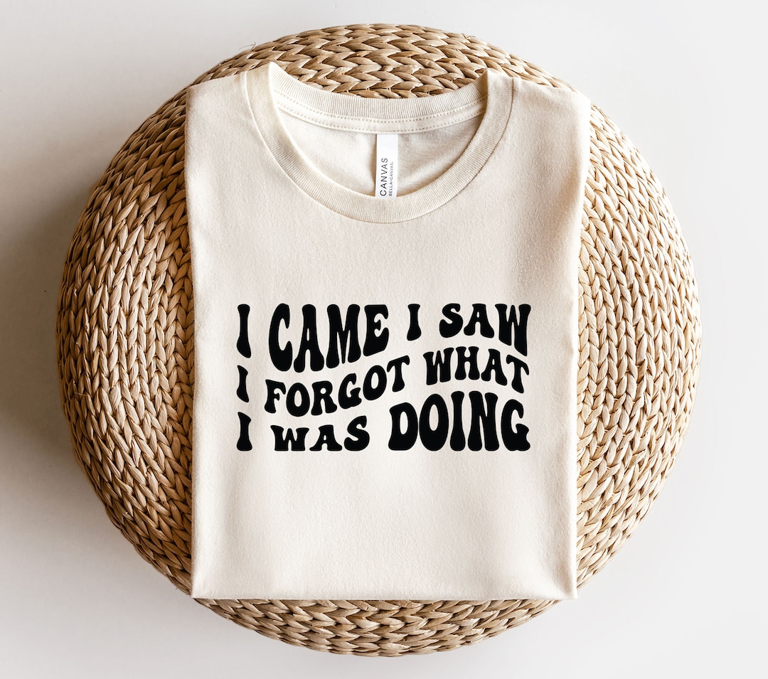 Funny SVG, I Came I Saw I Forgot What I Was Doing Svg Files for Cutting ...
