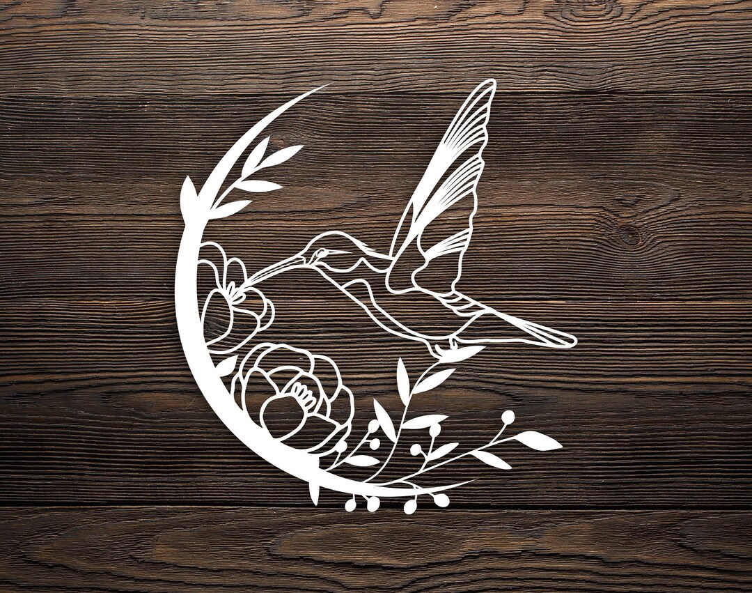 Hummingbird Clipart, Bird Die Cut SVG, Bird Papercut Svg Template for ...