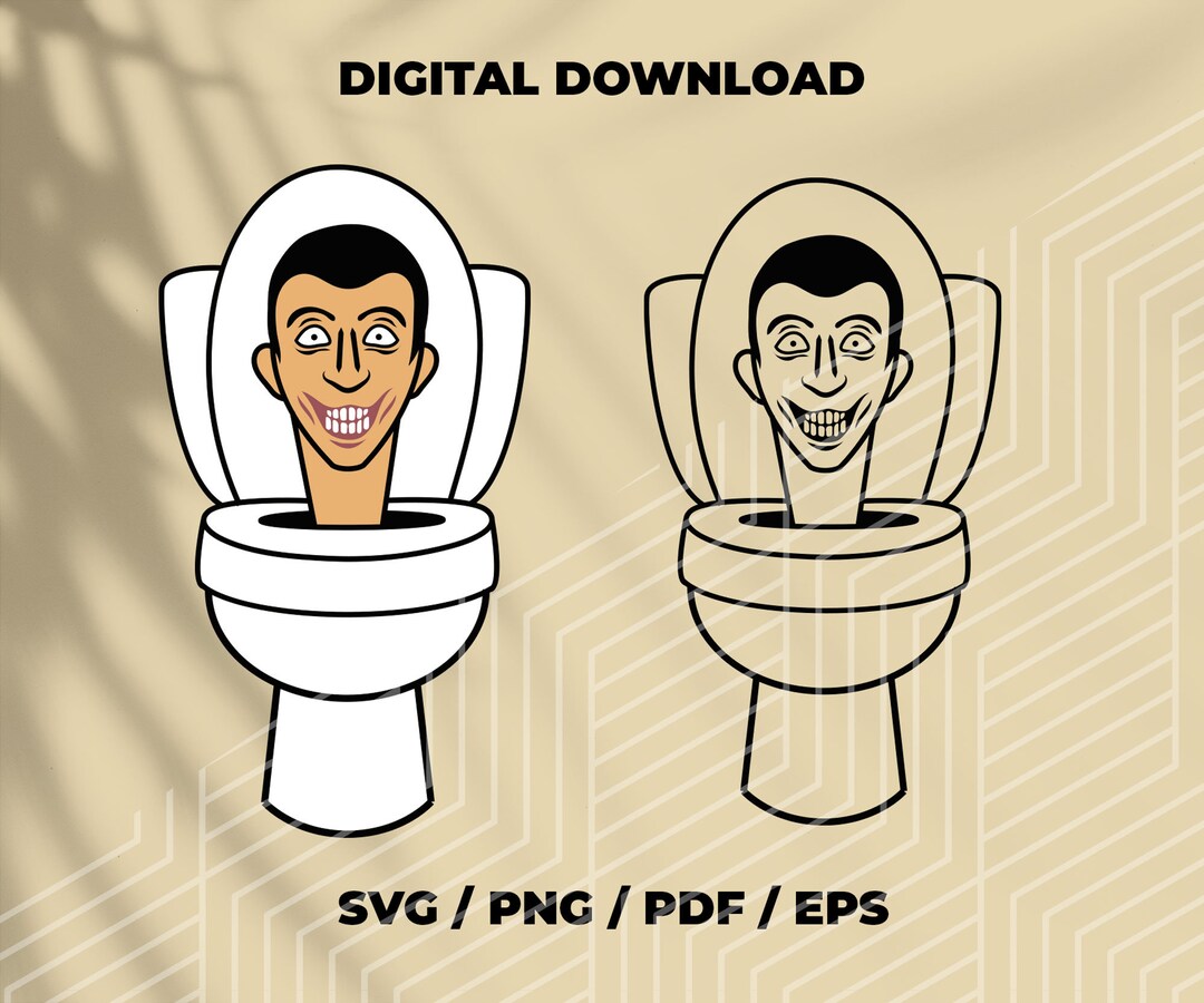 Skibidi Toilet PNG SVG PDF, High Quality Svg Bundle, Shirt Svg, Cut ...