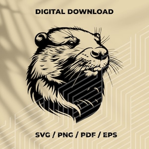 Beaver SVG, Beaver PNG, Cuter Beaver Eps, Beaver Head, Beaver Face ...