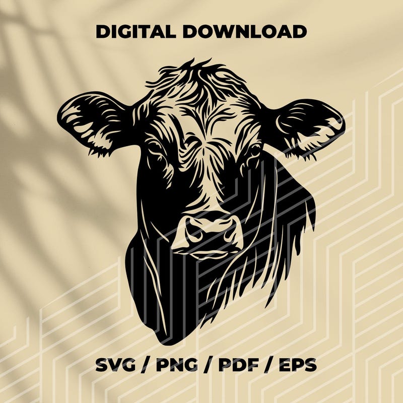 Animal Head Laser Cow - Etsy