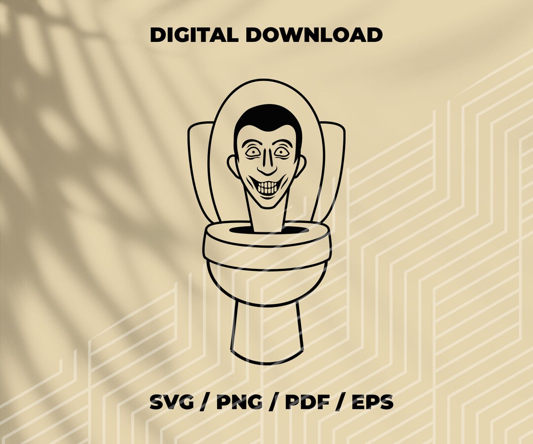 Skibidi Toilet PNG SVG PDF, High Quality File, Shirt Svg, Cut File ...
