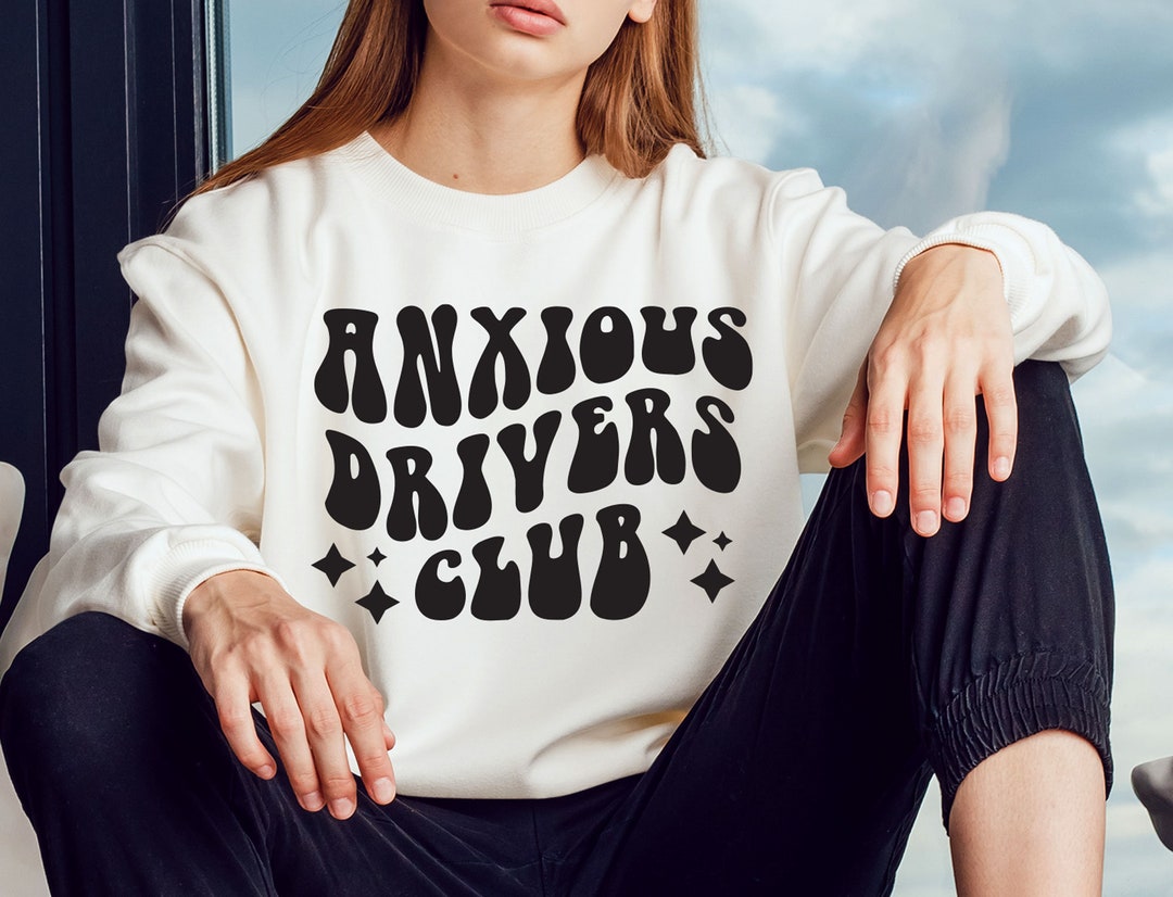 Anxious Drivers Club Svg, Trendy Svg, Wavy Svg, Cut File, Motel ...
