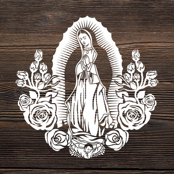 Cricut Virgin Mary Svg - Etsy
