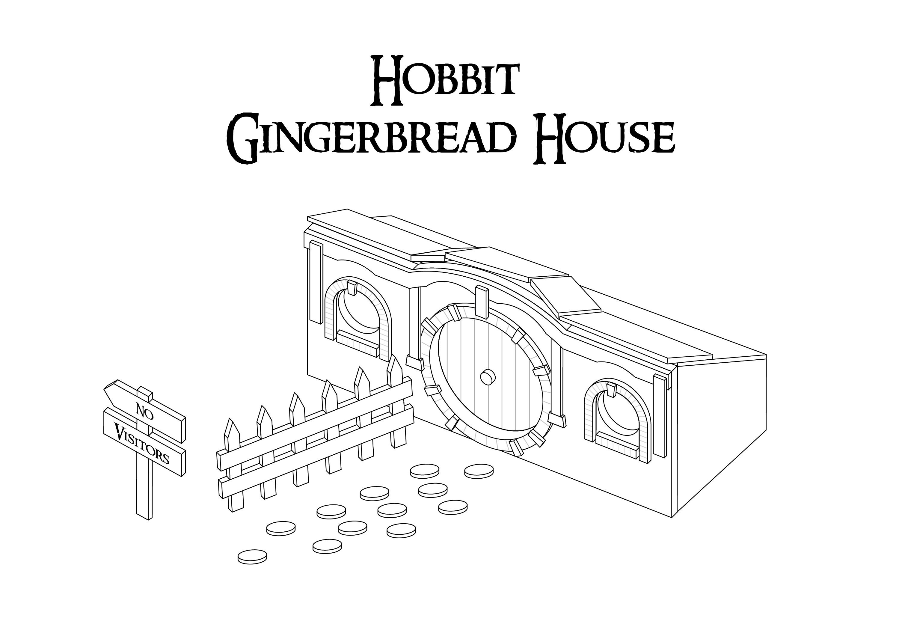 Gingerbread House Kit the Hobbit Cutting Files With Recipe - Etsy