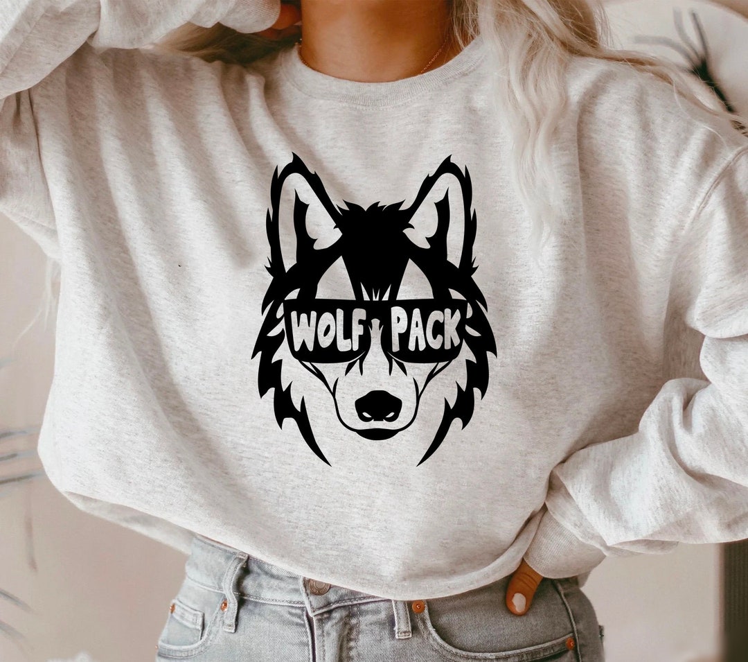 Wolf Pack Svg File Cabeza de lobo Lobo con gafas de sol - Etsy España