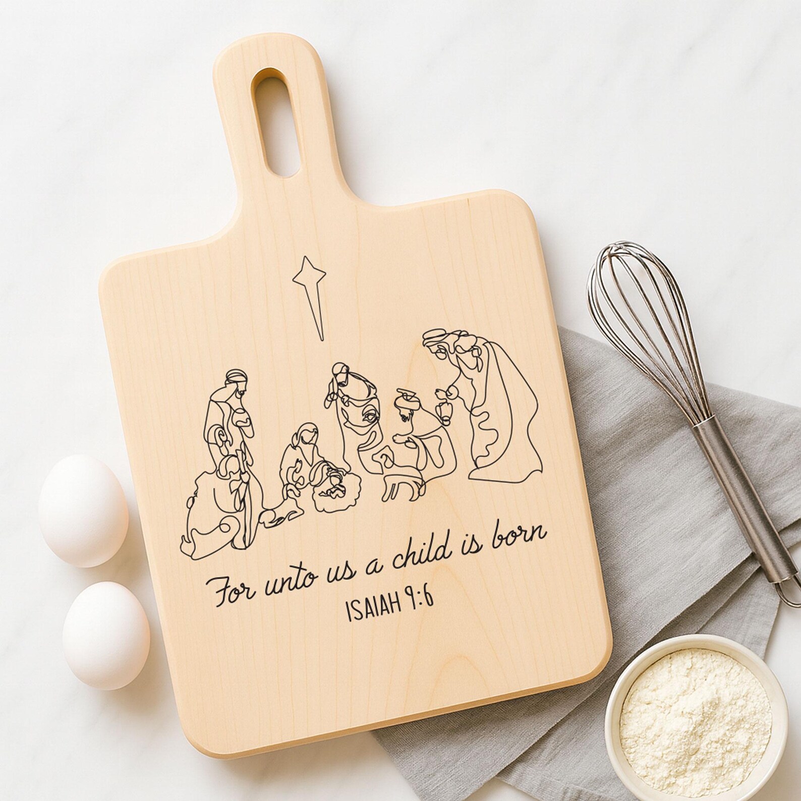 Christmas Cutting Board SVG | Holly Jolly Christmas | Holiday Kitchen ...