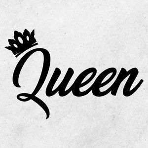 Queen SVG File,crown Svg, Queen With Crown Svg for Cricut and ...