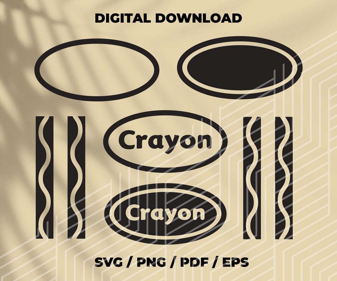 Crayon Wrapper SVG: DIY Teacher Craft, Cricut Cut File (digital ...