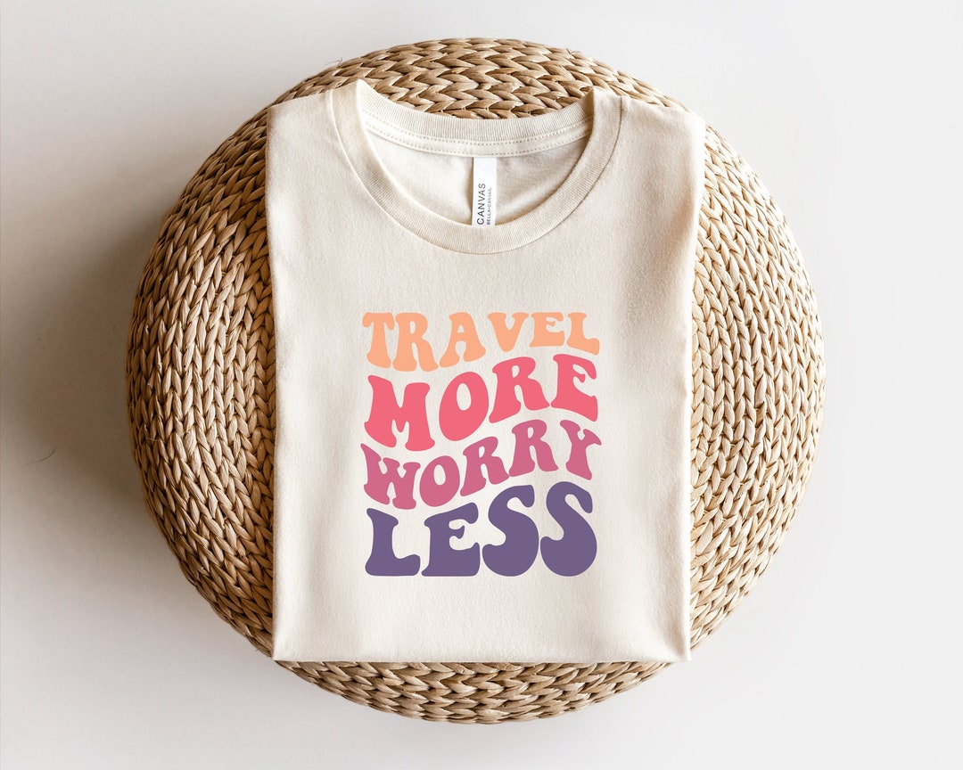 Travel More Worry Less Svg Files for Cricut or Silhouette, Retro Svg ...