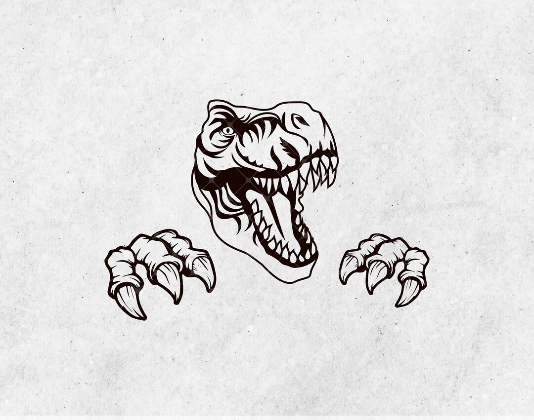 T-rex SVG Files for Cricut, Tyrannosaurus Rex PNG, Trex Tyrannosaurus ...