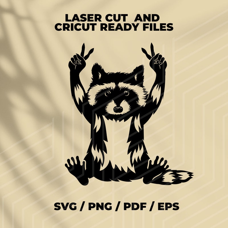 Raccoon Silhouette - Etsy