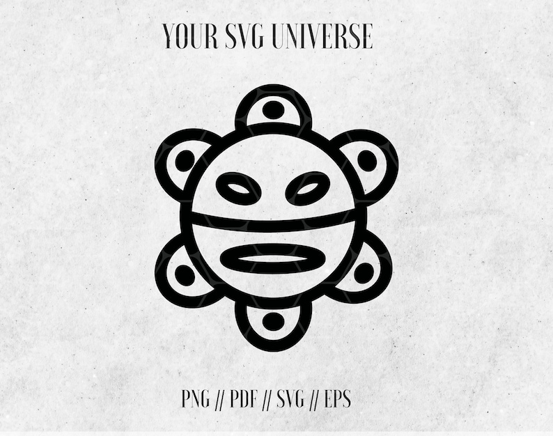 Silueta del Sol Taíno de Puerto Rico (SVG, Vector, Clip Art, PNG, Jpg ...