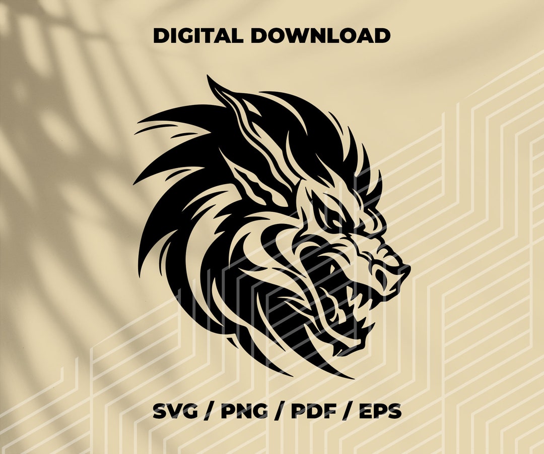 Dragon Face Svg File - Dragon - Dragon Head Stencil - Dragons Svg ...