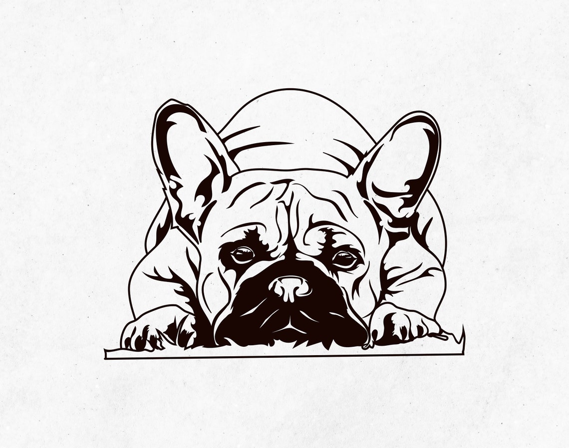 Frenchie Svg Print or Cut Filesfrench Bulldog Svg Files for - Etsy