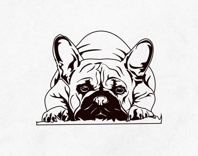Frenchie Svg Print or Cut Files,french Bulldog Svg Files for Cricut or ...