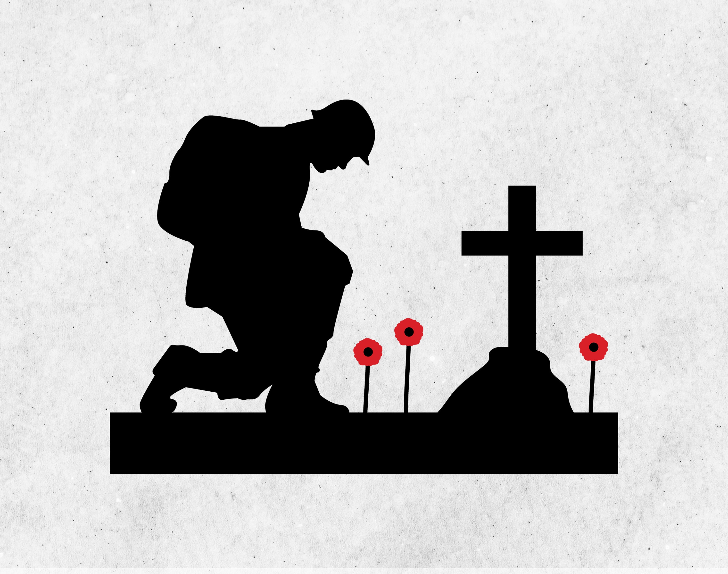 Remembrance Day Soldiers Silhouette