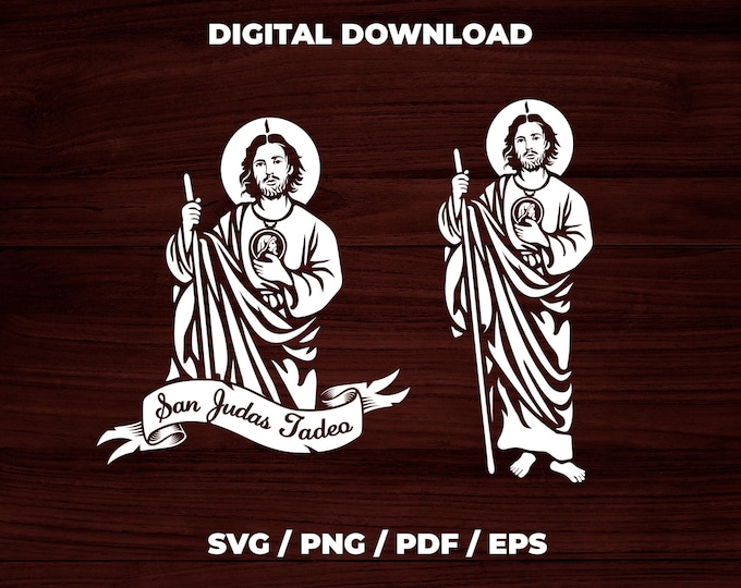 San Judas Tadeo svg, clipart, cricut, silueta, archivos de corte ...