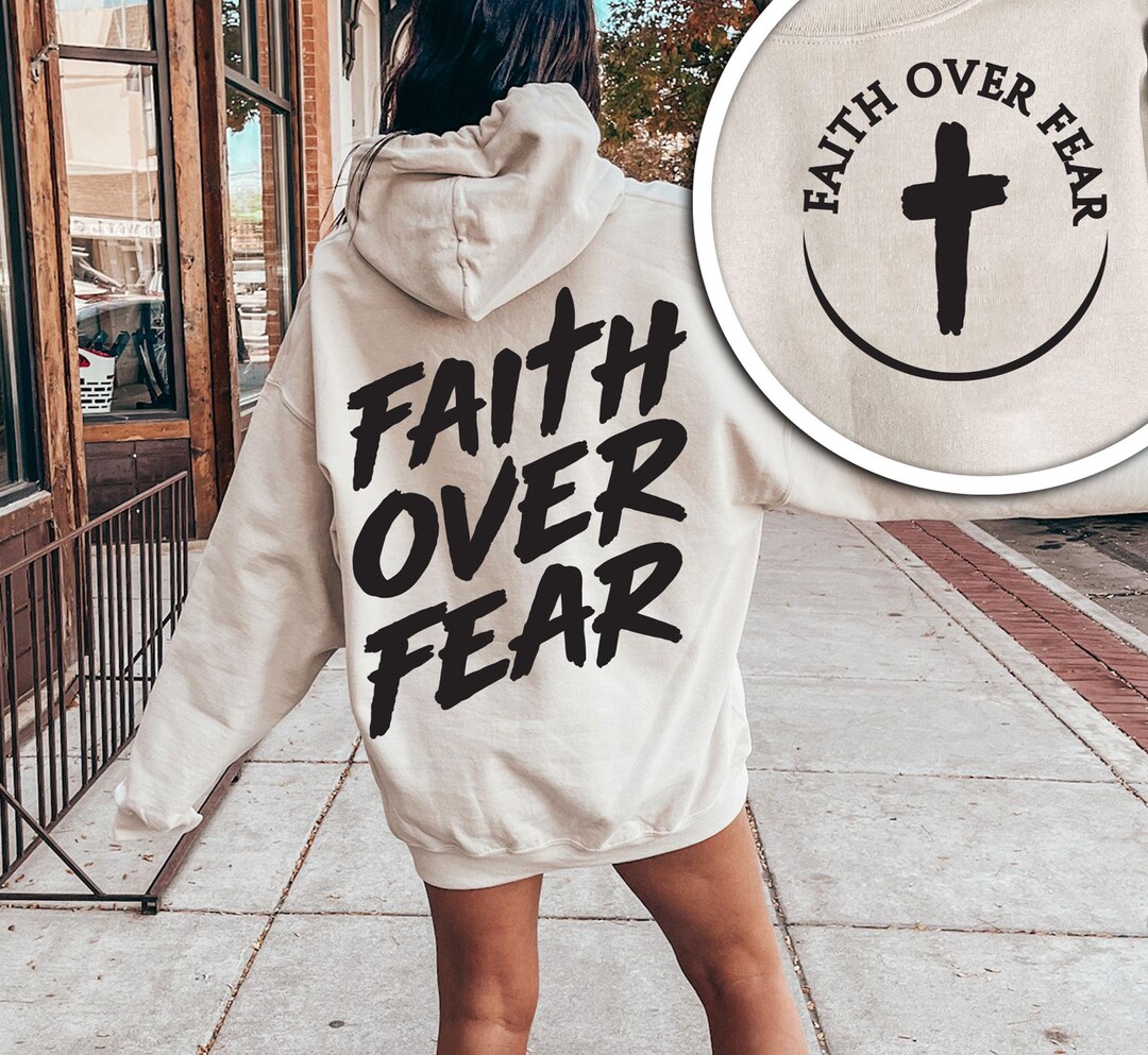 Faith Over Fear Cross Svg: Christian Bible Verse (digital Download) - Etsy