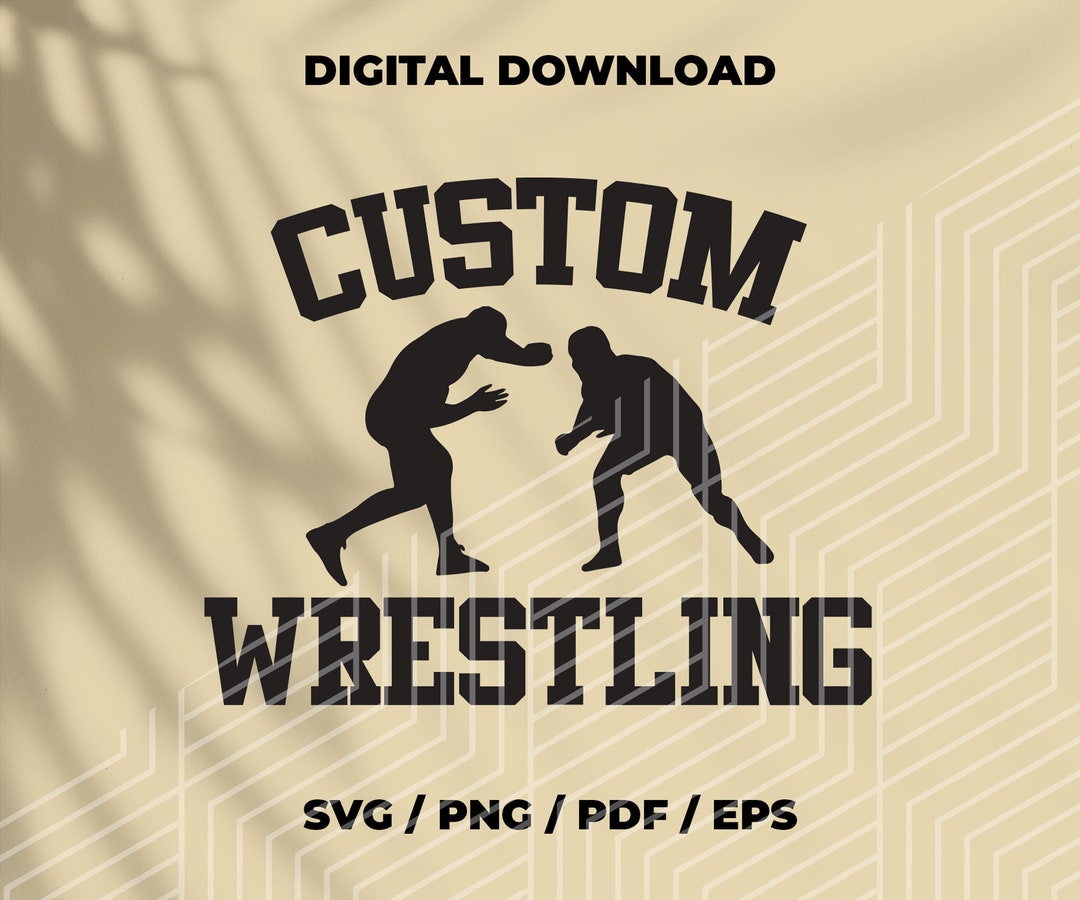 Custom Wrestling Svg File - Wrestling Logo - - Sport Svg -sport Diy ...