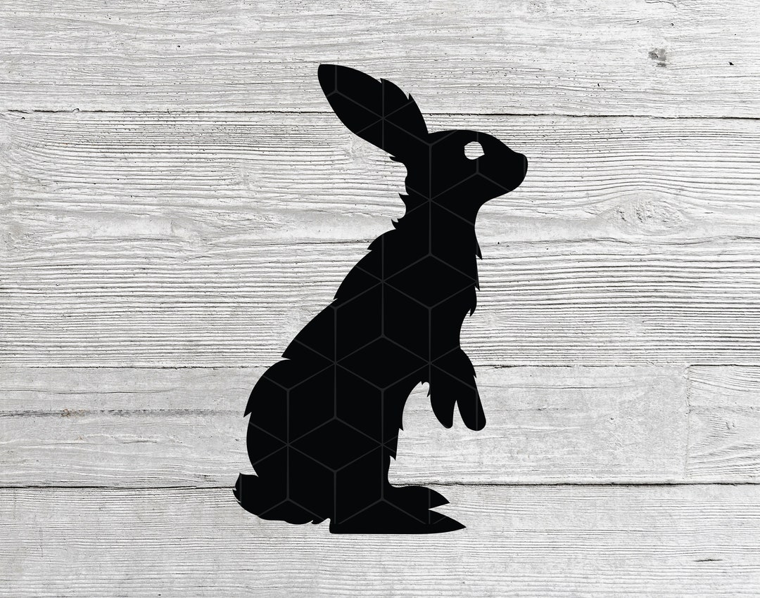 Bunny SVG, Rabbit Silhouette Easter SVG, DIY Bunny, Cute Bunny Svg ...