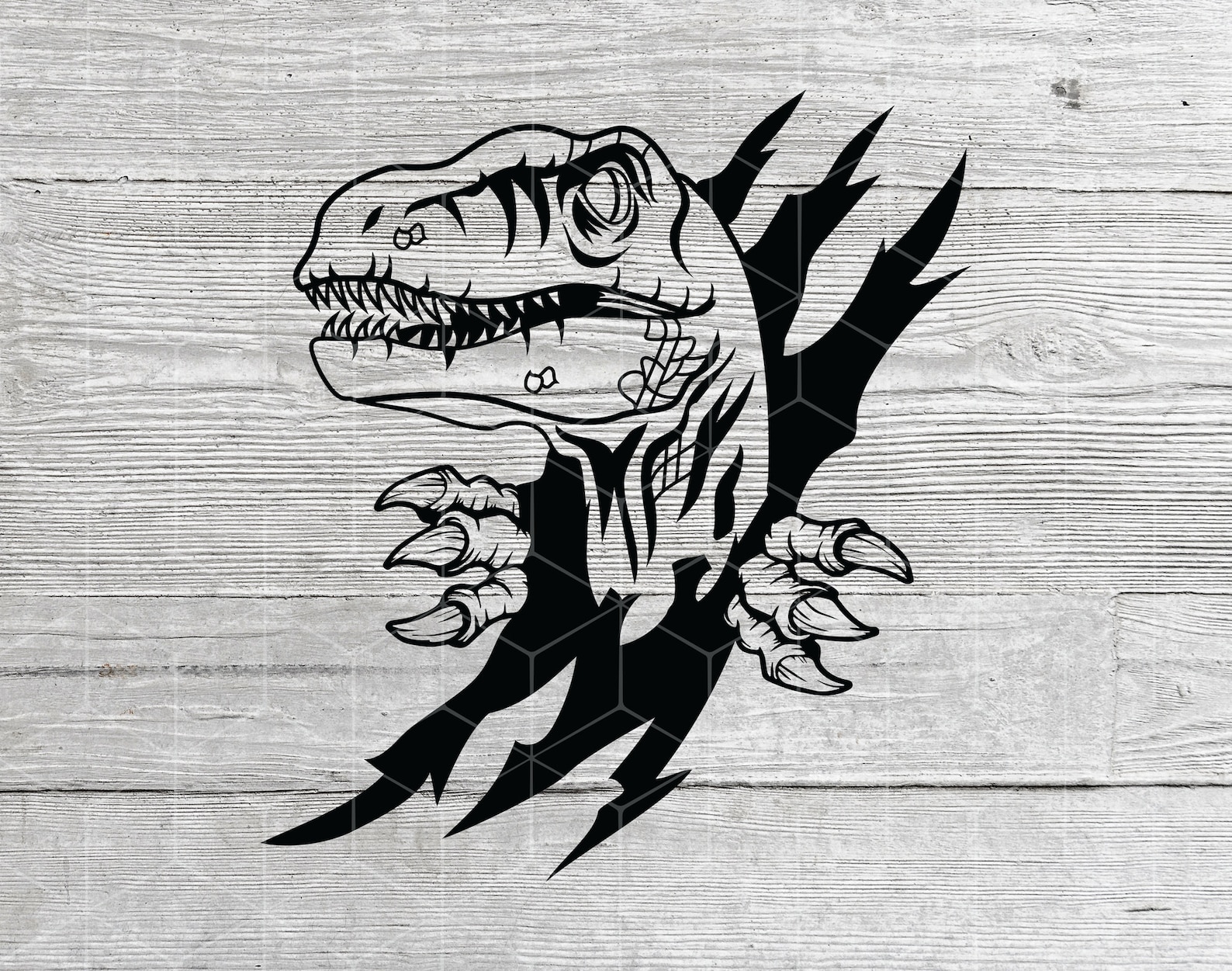 Raptor SVG Files for Cricut Dinosaur SVG Raptor in the Wall | Etsy Canada