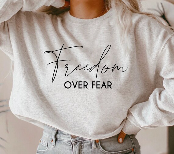 Freedom Over Fear SVG Inspirational Svg Motivational Svg - Etsy