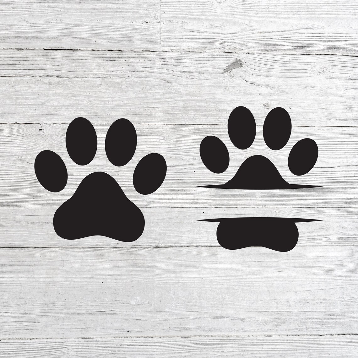 Dog Paw Print Svg Png Eps Pdf /dog Paw Print With Room for | Etsy