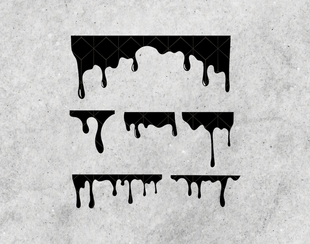Dripping Borders Svg Dripping Svg Dripping Borders Cut Files Dripping ...