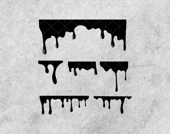 Dripping Borders Svg Dripping Svg Dripping Borders Cut Files - Etsy