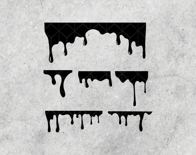 Dripping Borders SVG Dripping Svg Dripping Borders Cut Files Dripping ...