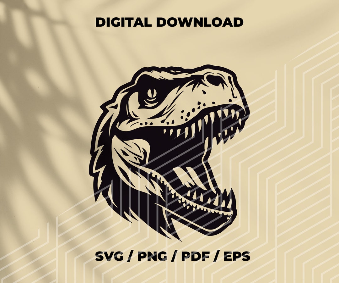 Tyrannosaurus Rex Svg, T-rex Face Svg Files for Cricut, Trex ...