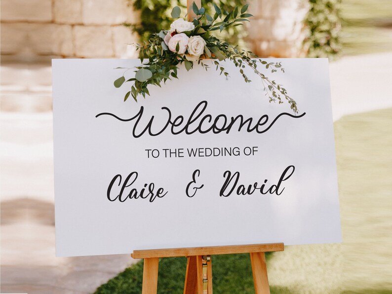 Custom Wedding Welcome Sign Svg Personalized Wedding Svg - Etsy