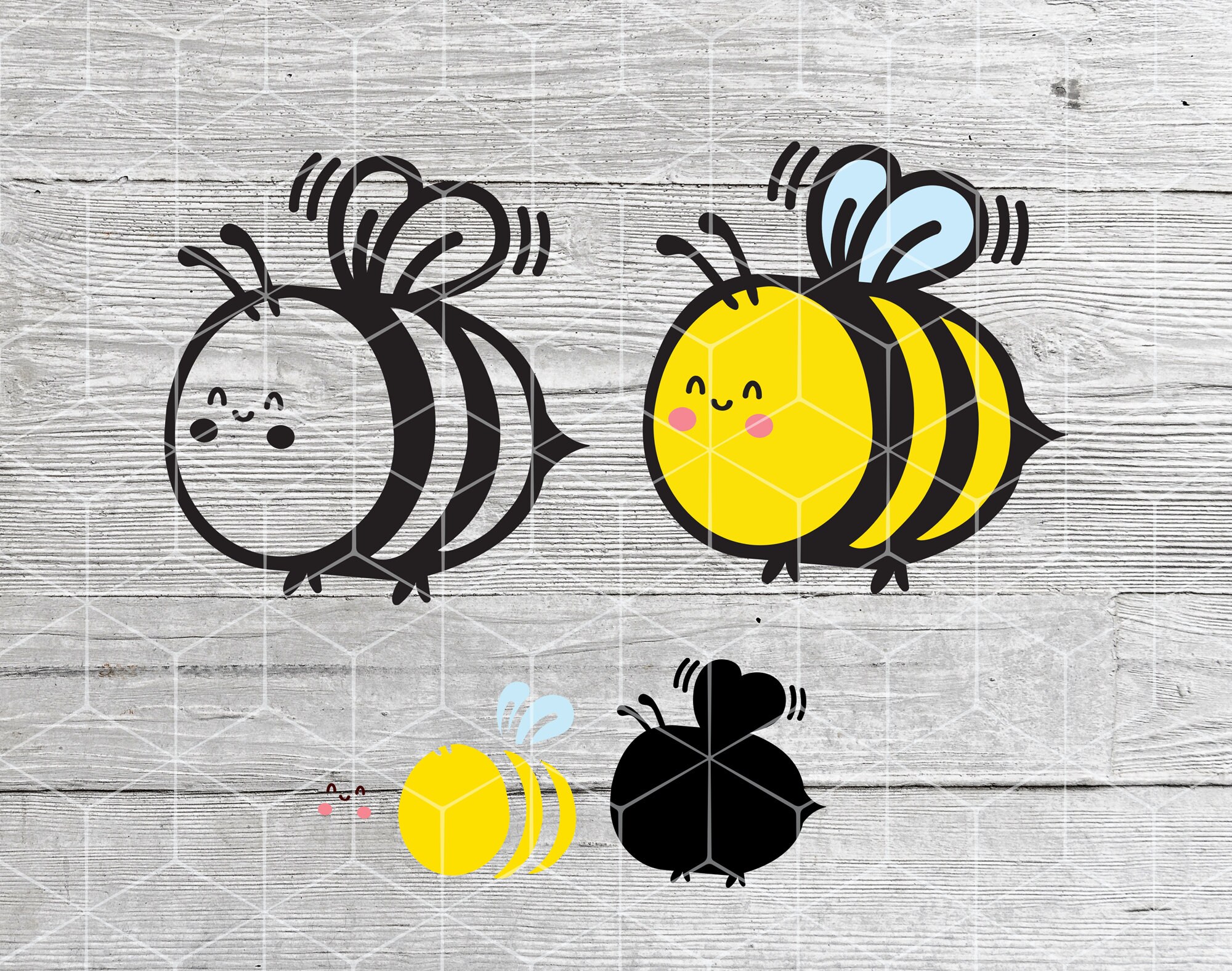 Bee SVG PNG Bumble Bee Honey Bee Svg Cute Bee PNG Layered - Etsy Canada