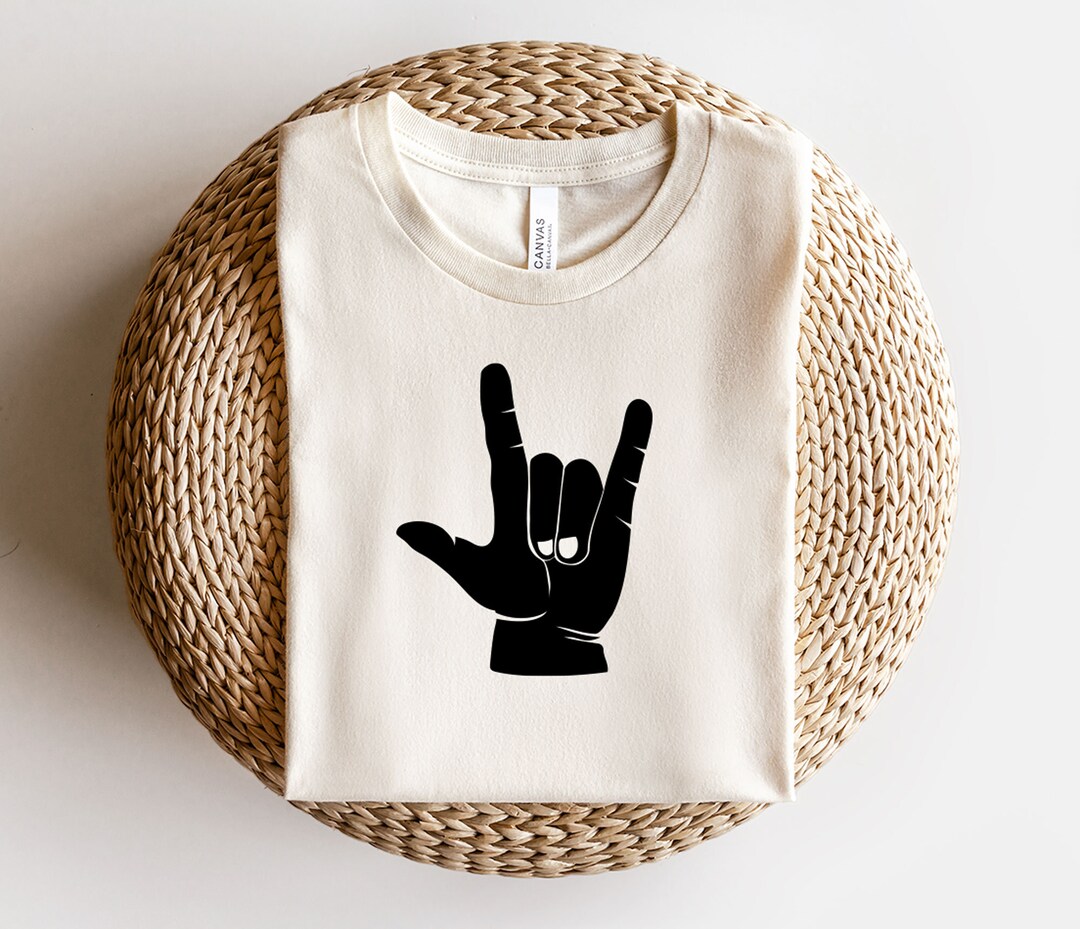 I Love You Hand Sign SVG: ASL Clipart (digital Files) - Etsy