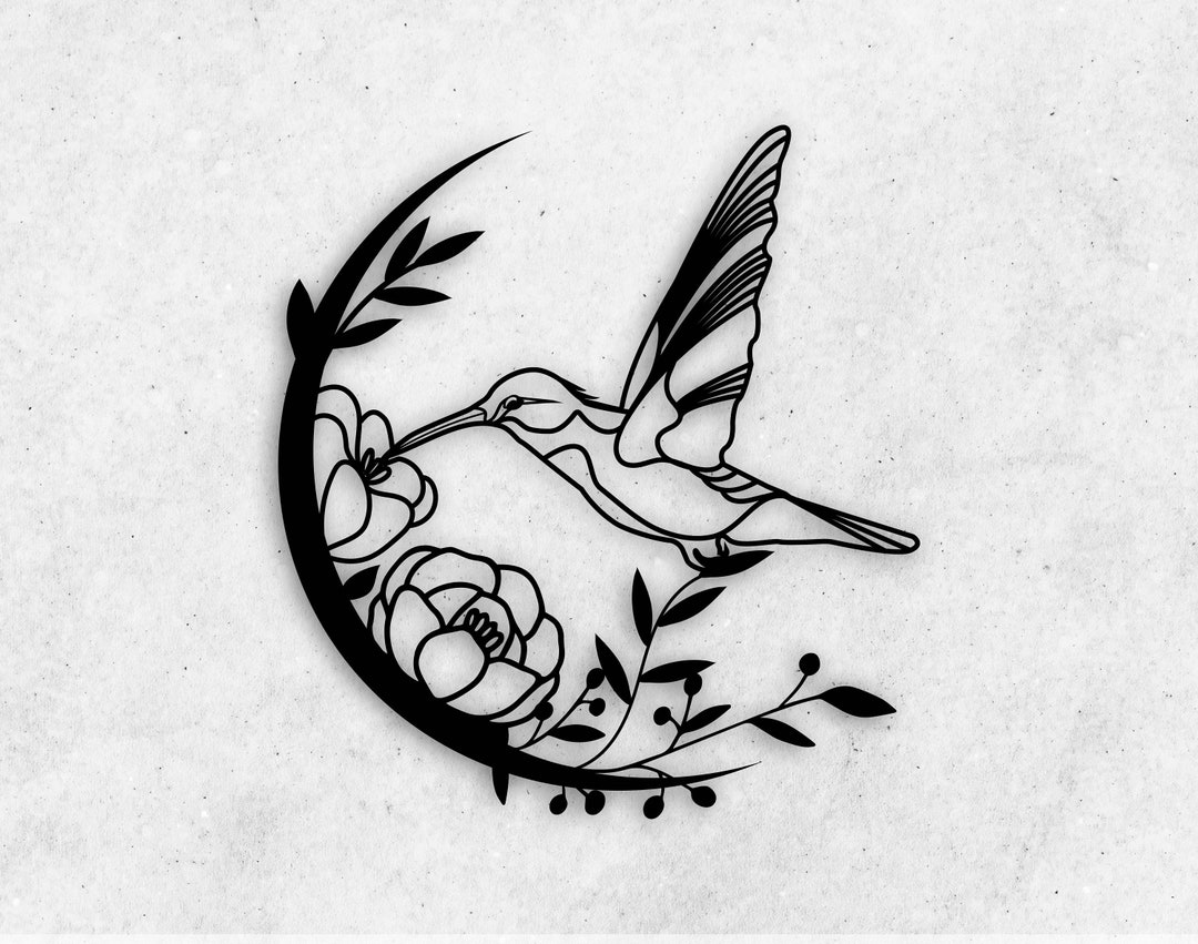 Hummingbird Clipart, Bird Die Cut SVG, Bird Papercut Svg Template for ...