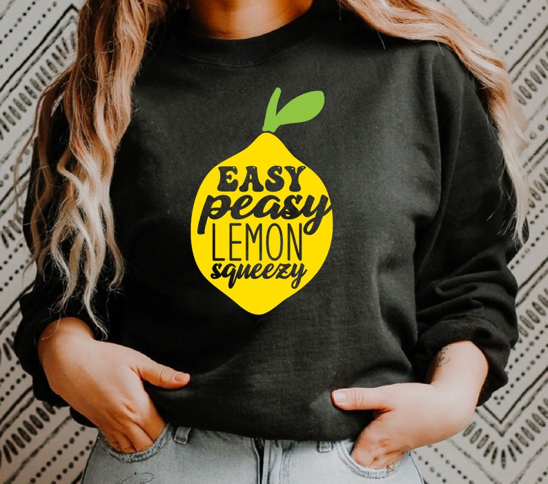 Easy Peasy Lemon Squeezy SVG: Mom Life, Mother's Day (digital Download ...