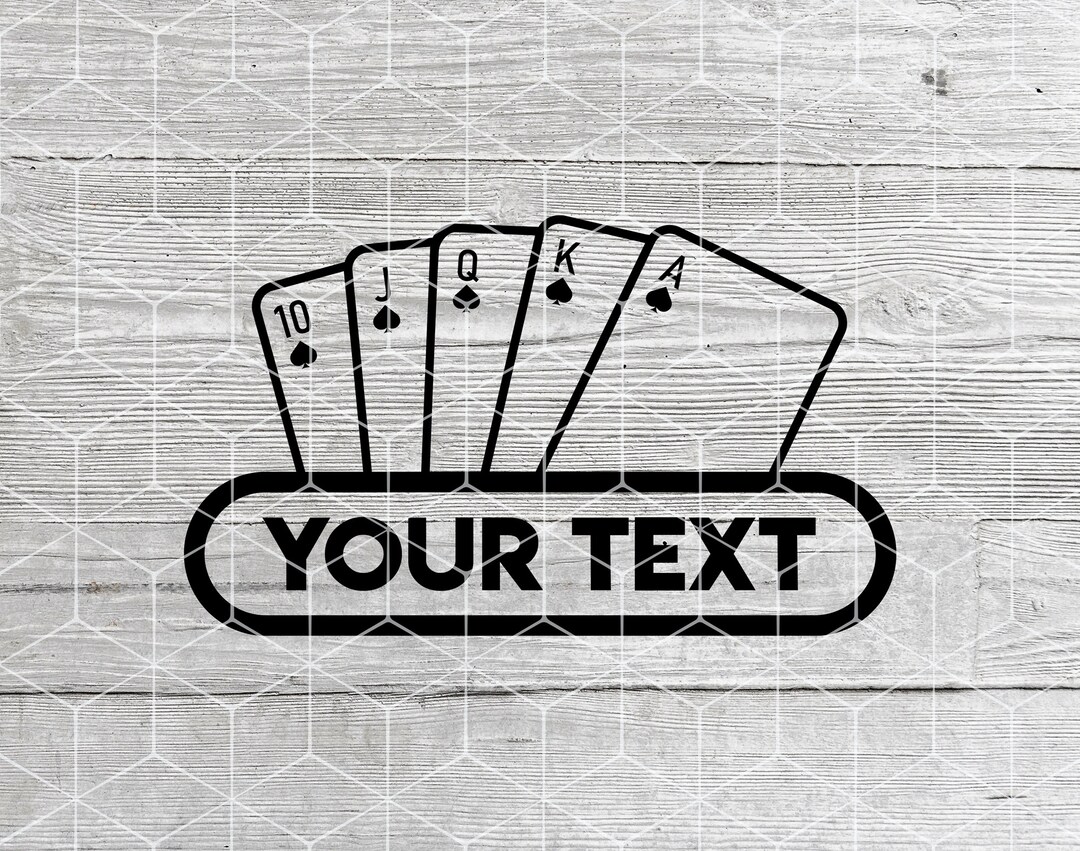 Poker Cards Frame SVG, Poker PNG, Poker Game Vector, Poker Monogram ...