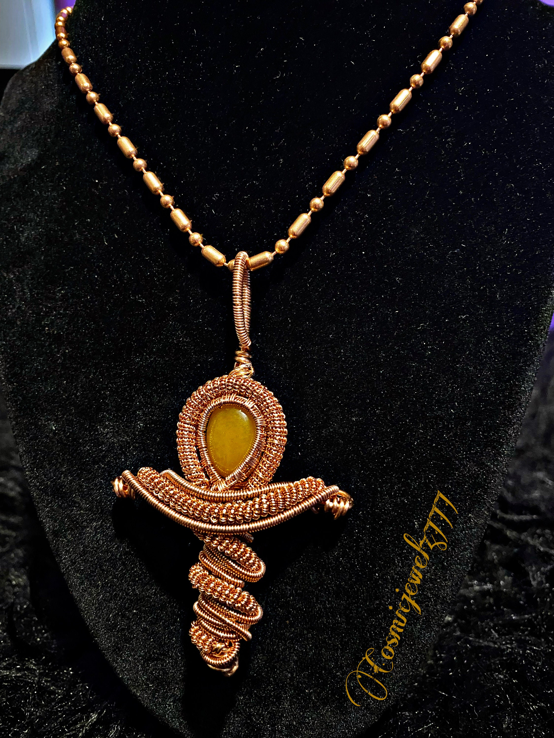 JADE Copper Jade Crystal Ankh - Etsy