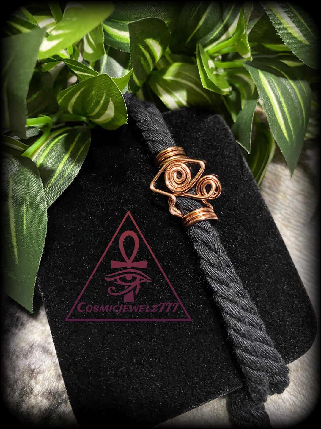 Eye of HORUS/RA • Copper Loc Jewelry • Braid • Hair Jewelry - Etsy