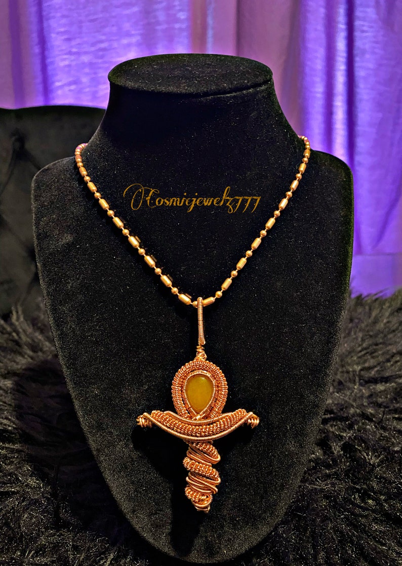 JADE Copper Jade Crystal Ankh - Etsy