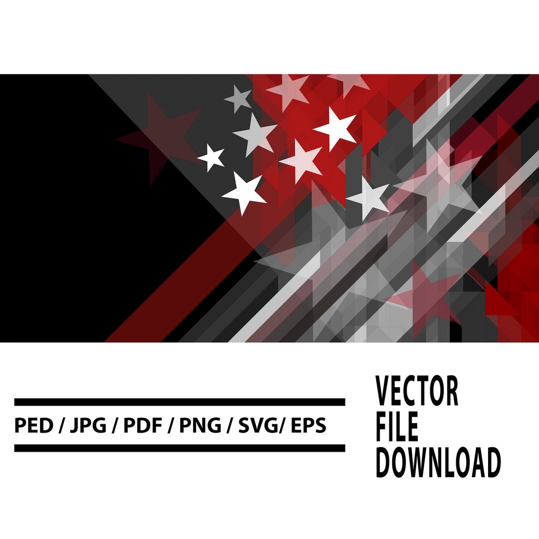 United States Red Line Flag, American Flag SVG, Us Flag Png, American ...