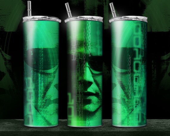 20 Oz Skinny Tumbler Sublimation Designs Digital Data Matrix | Etsy