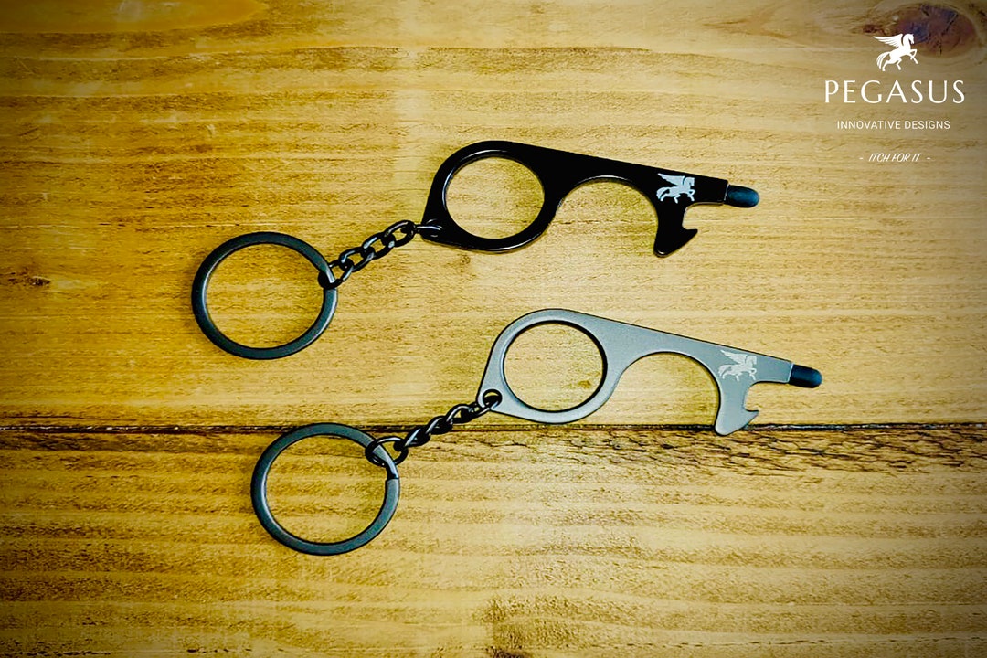 Multi Functional Keyring Keychain | Bottle & Door Opener | Push Button ...